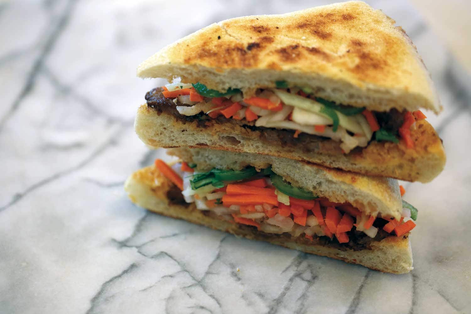 Spicy Lemongrass Steak Bánh Mì Recipe | Mendocino Farms